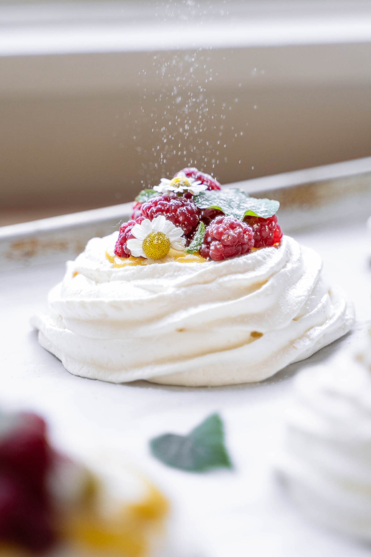 Mango Raspberry Pavlova - Butter Witch