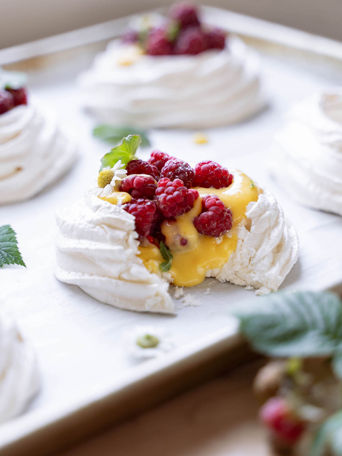 Mango Raspberry Pavlova - Butter Witch